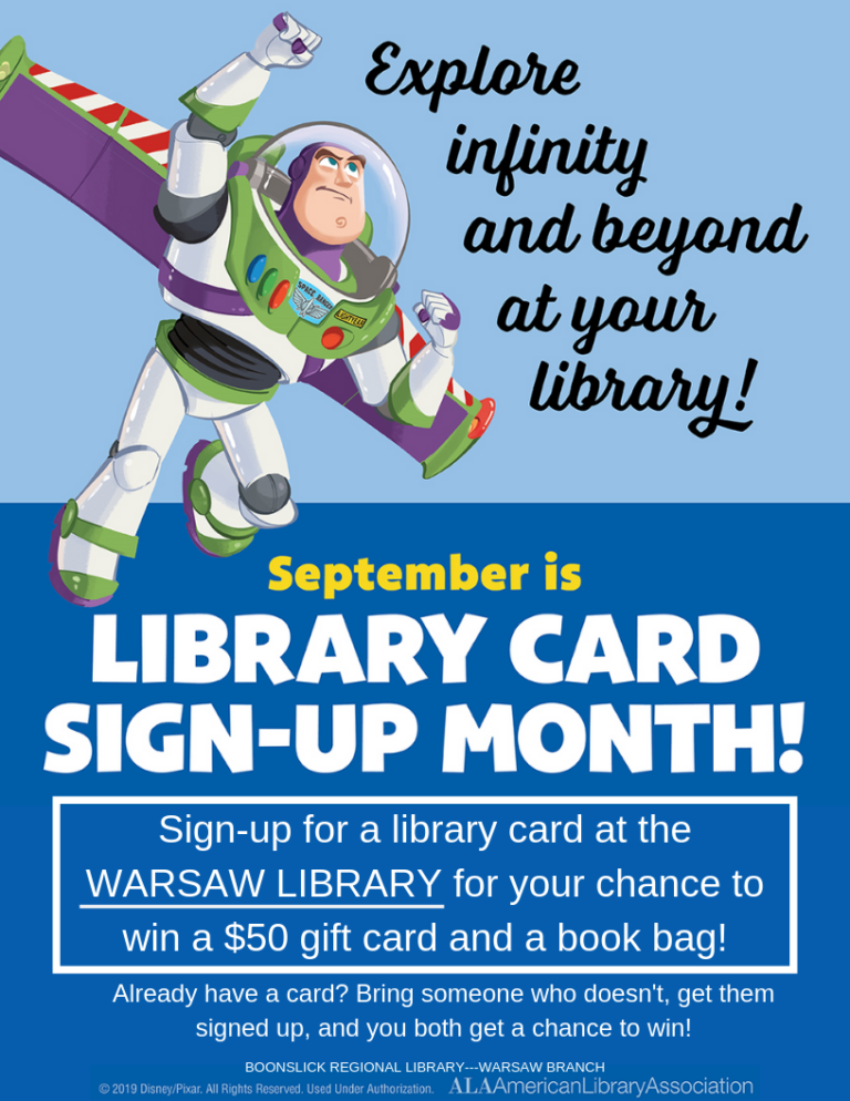 Warsaw Branch Celebrates Library Card Sign-Up Month With Prize Drawing ...