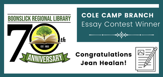 Cole Camp Branch Essay Contest Winner – Boonslick Regional Library